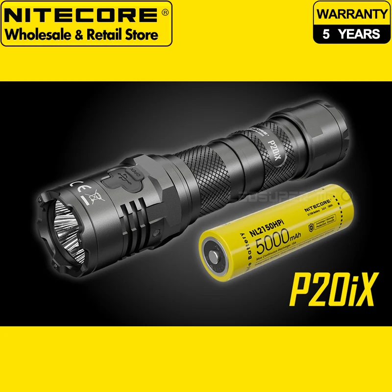 4000-Lumens-Nitecore-P20iX-USB-C-Rechargeable-Tactical-Flashlight-with ...