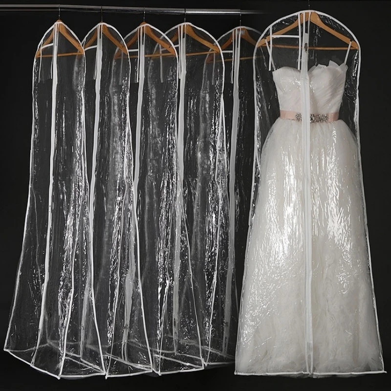 160cm-180cm-Cheap-Wholesale-Transparent-Solid-For-Wedding-Dress-Dust ...