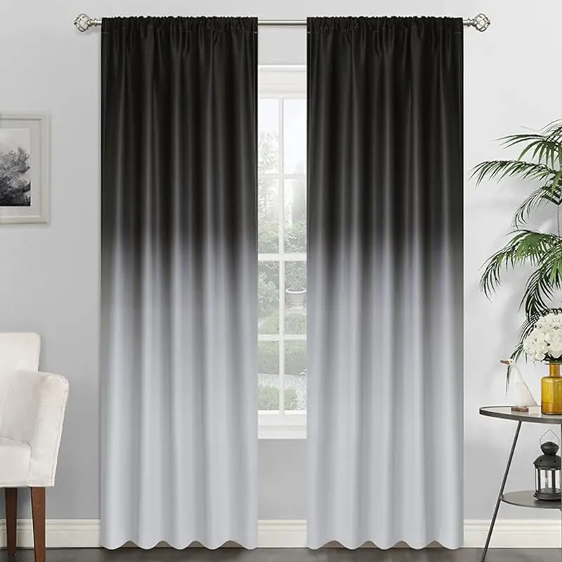 3PCS-Gradient-Color-Series-Shading-And-Thermal-Insulation-Curtains ...