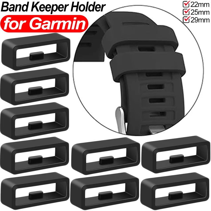 22 25 28 Mm Watchbands Strap Loop Ring Silicone Watch Bands Holder ...