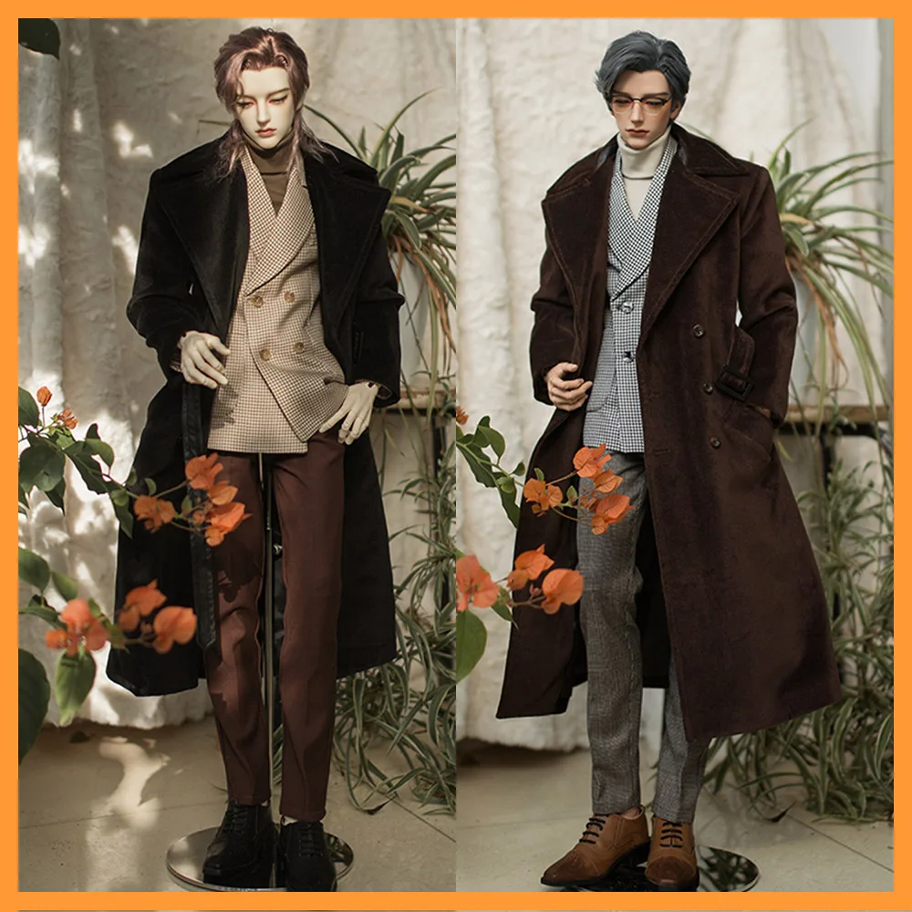Custom-made-BJD-Dolls-Uncle-Clothes-Set-Suede-Long-Trench-Coat ...