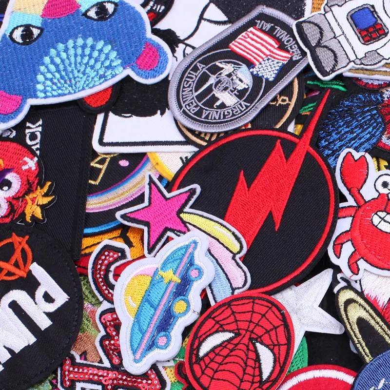 Parche bordado al azar para ropa, parches termoadhesivos para ropa ...