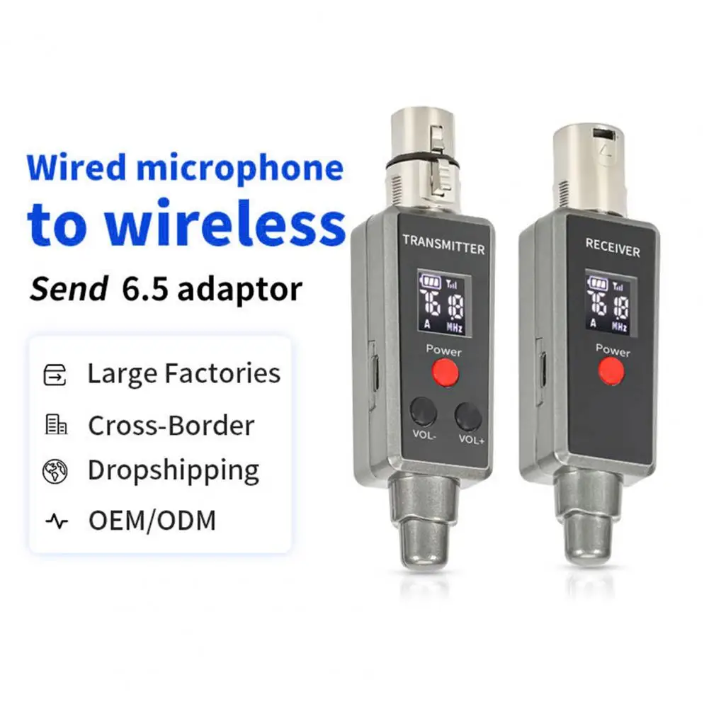 Wireless-Microphone-System-LCD-Display-with-Antenna-Dynamic-Microphone ...