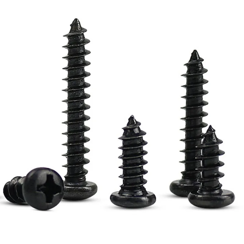 100Pcs M1.4 M1.7 M2 M2.3 M3 PA Phillips Head Micro Screws Round Head ...