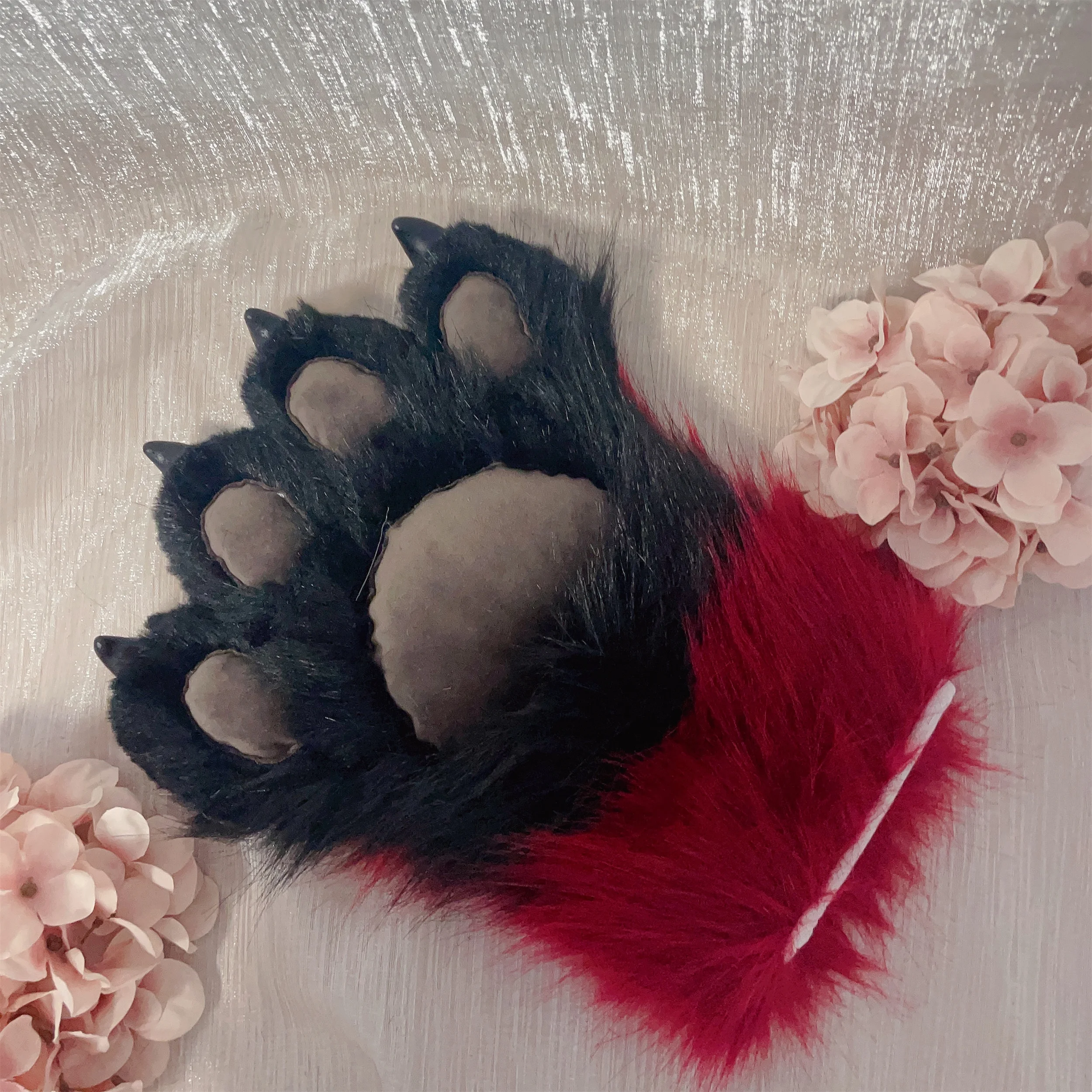 Black And Red Wolf Fursuit