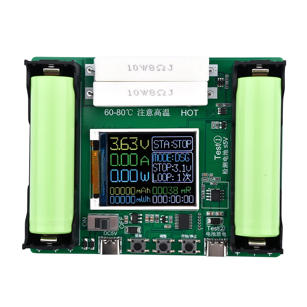 Type-C-LCD-Display-18650-Lithium-Battery-Capacity-Tester-MAh-MWh ...