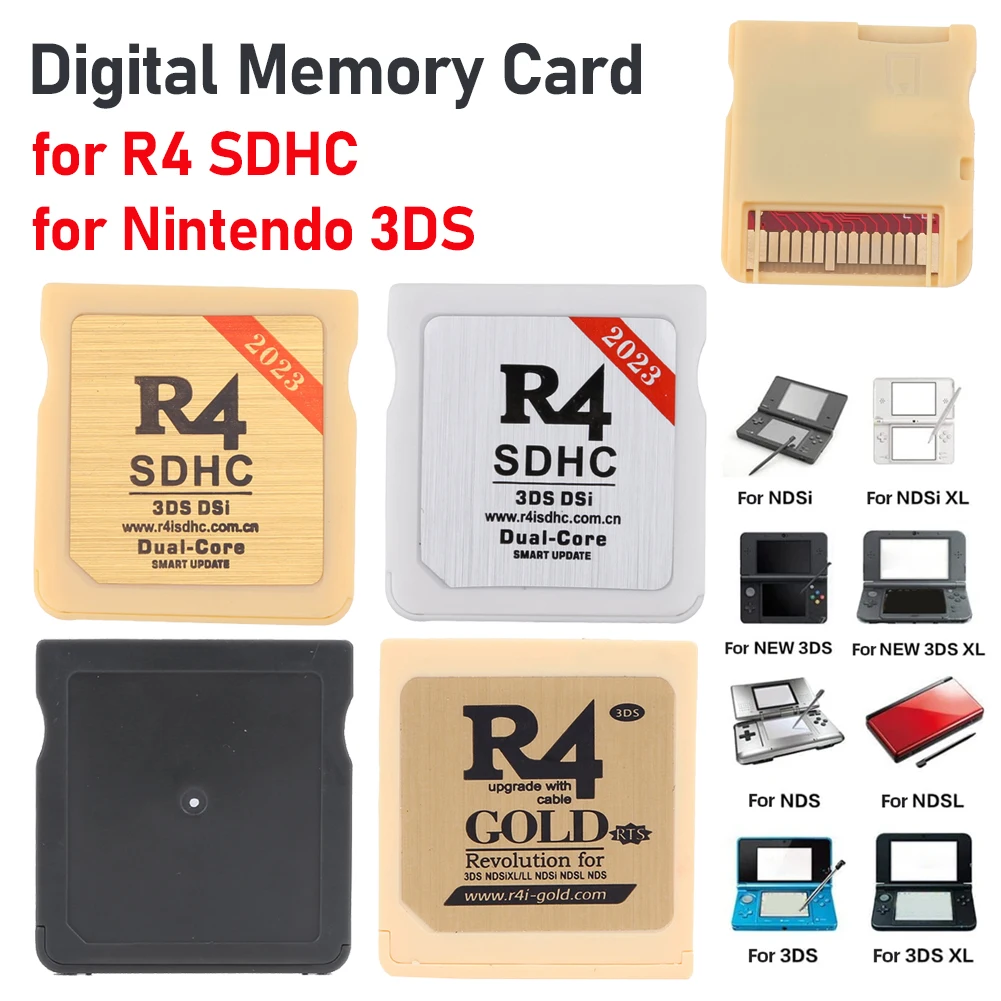 for-R4-SDHC-Digital-Memory-Card-Secure-Game-Flashcard-Gold-White ...