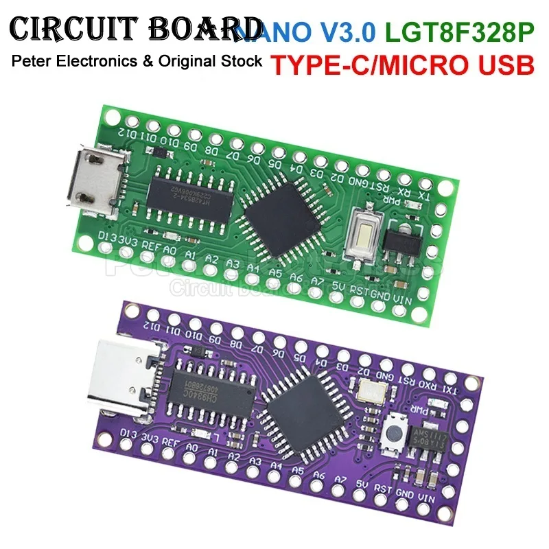 LGT8F328P-LQFP32-MiniEVB-TYPE-C-MICRO-USB-Compatible-With-ATMEGA328 ...