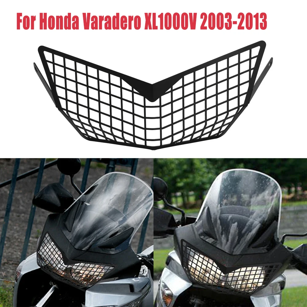Motorcycle-Headlight-Head-Light-Guard-Protector-Cover-Protection-Grill ...