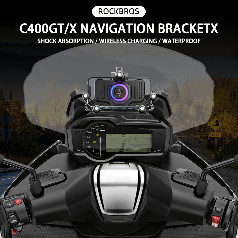 오토바이 프론트 폰 스탠드 홀더, BMW C400GT C400 GT 스마트폰 휴대폰 GPS 네비게이션 플레이트 브래킷, C ...