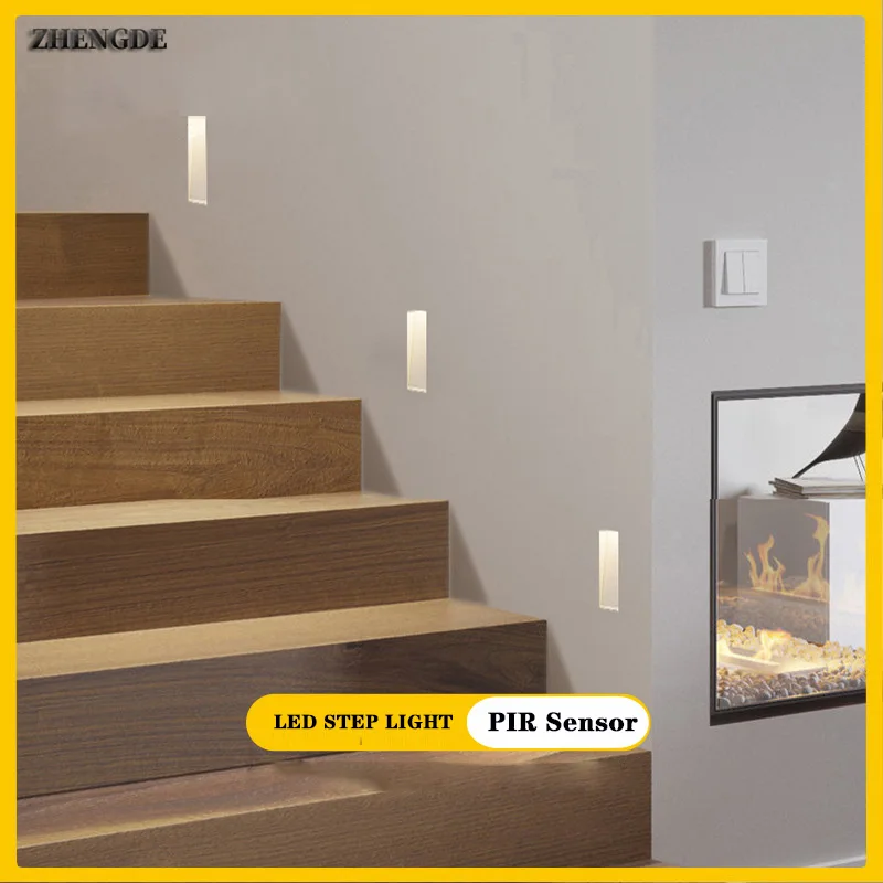 Frameless-Footlight-Embedded-Square-Stair-Corridor-Detachable-Human ...