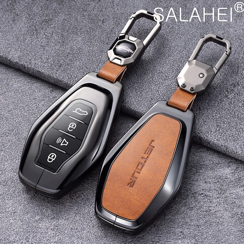 Zinc-Alloy-Car-Remote-Key-Fob-Case-Cover-Protect-Shell-Bag-For-Chery ...