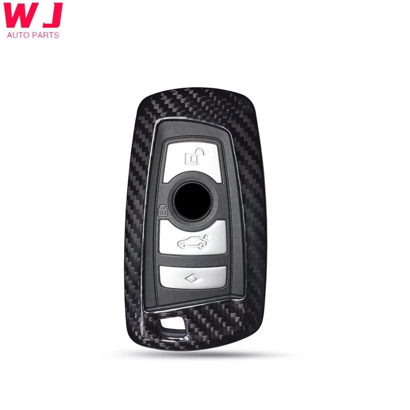 Real-Carbon-Fiber-Car-Key-Fob-Case-Key-Cover-For-BMW-520-525-F30-F10 ...