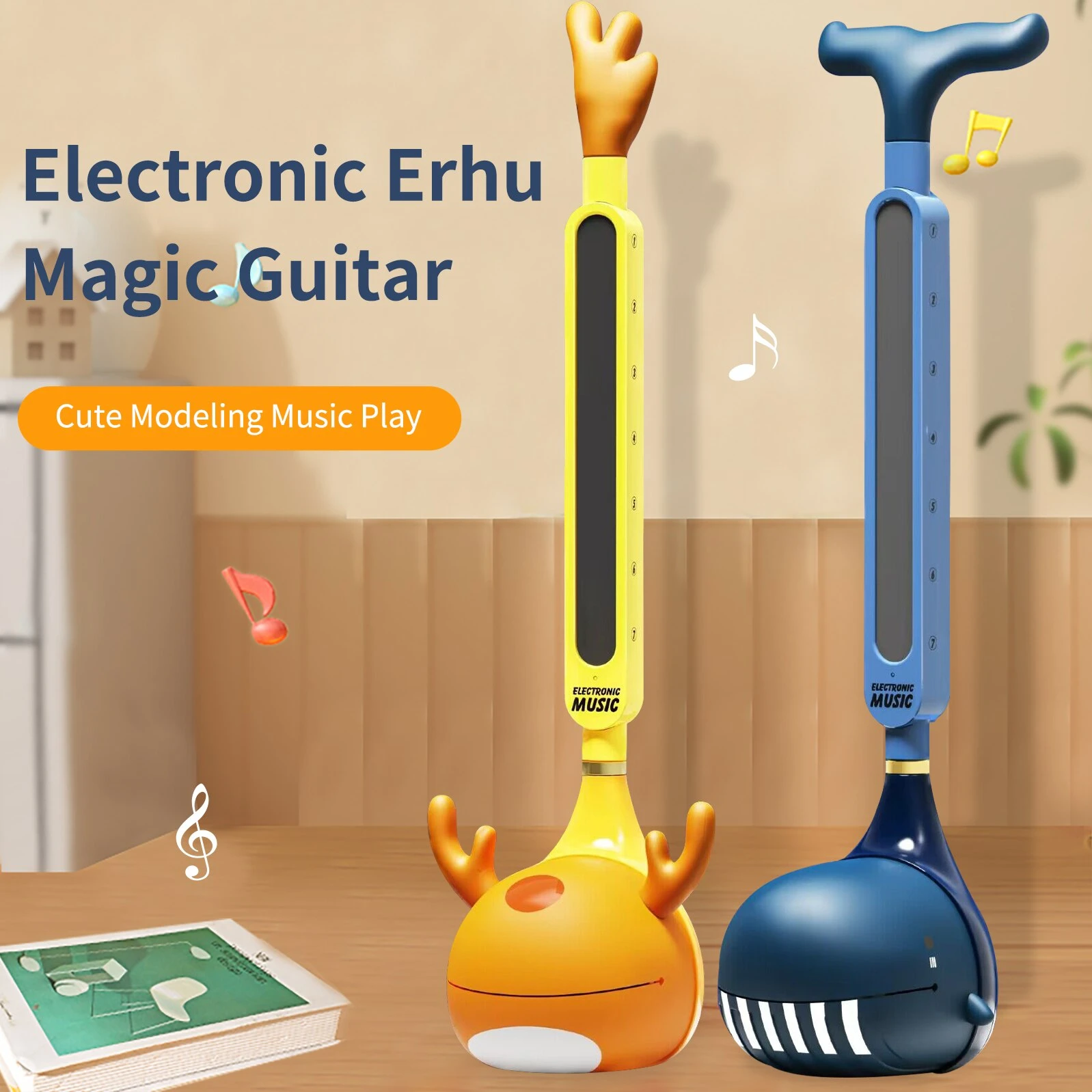 Children Electronic Creative Erhu Musical Instrument. Musical ...