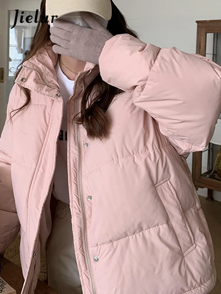 Jielur-parka-b-sica-coreana-para-mujer-parka-holgada-de-un-solo-pecho ...