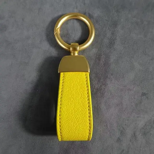 Real Leather French Sheepskin Car Key Chain Women Leather Pendant ...