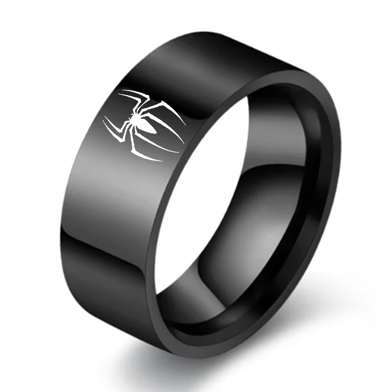 Fashion Stainless Steel Spider Animal Ring For Men Women Finger Rings ...