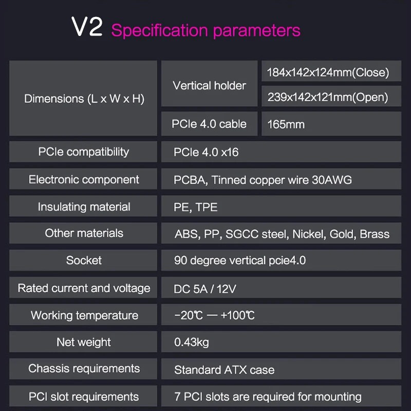Cooler Master Pcie X16 Pcie Universal Vertical Gpu Holder