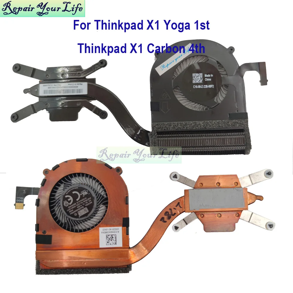 Laptop-CPU-Cooler-Heatsink-Fan-For-Lenovo-ThinkPad-X1-Yoga-1st-X1 ...