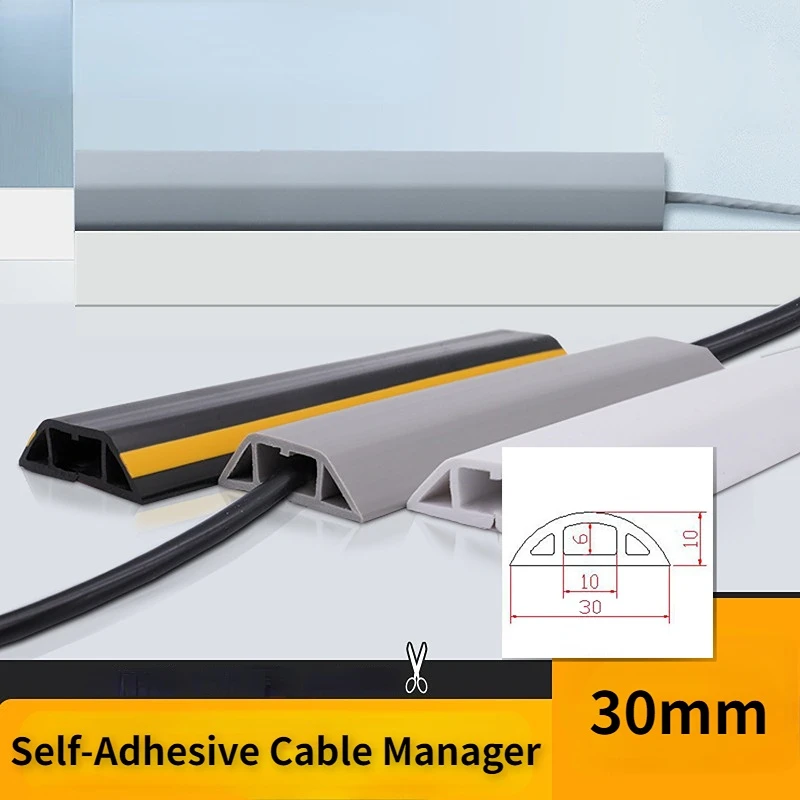 Self-Adhesive-Cable-Protecter-Wall-Flat-Screen-TV-Cord-Cable-Organizer ...