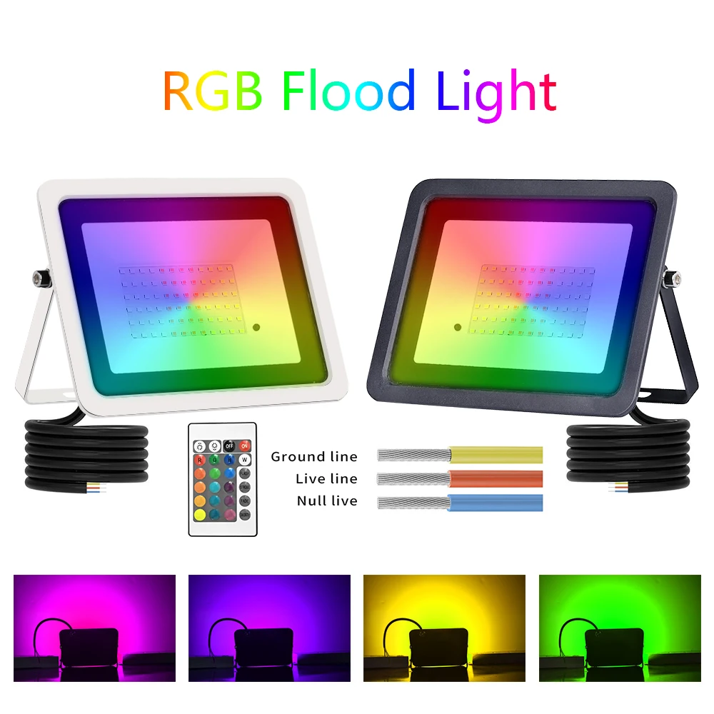 Led-RGB-Flood-Light-20W-30W-50W-100W-IP68-Outdoor-Floodlight-Spotlight ...