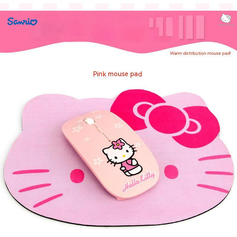 Sanrio-Anime-Hello-Kitty-Mouse-Kt-Girls-Charging-Wireless-Mouse-Pink ...