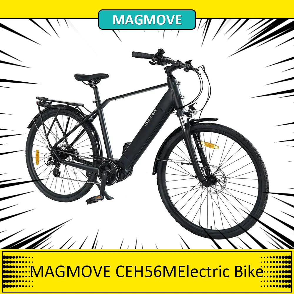 MAGMOVE-CEH56M-28-Inch-City-Electric-Bike-Bafang-Mid-Drive-250W-Motor ...