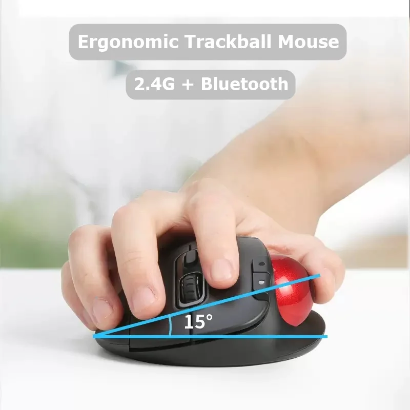 Delux-MT1-2-4G-Bluetooth-Dual-mode-Ergonomic-Designer-CAD-Trackball ...