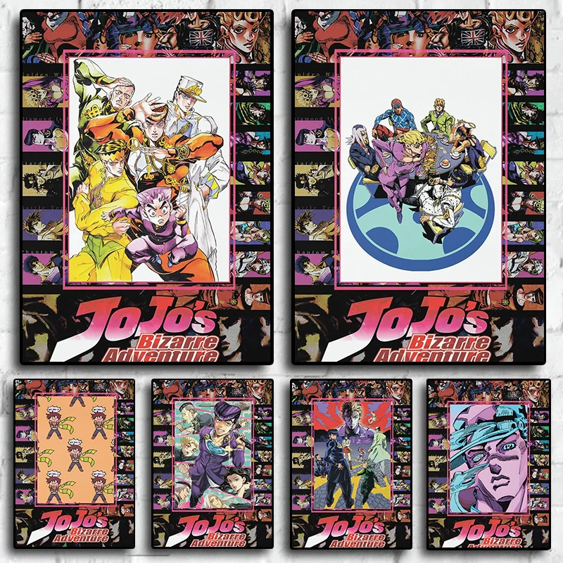 Anime Figure Jojo Bizarre Adventure Poster Fabric Narancia Manga ...