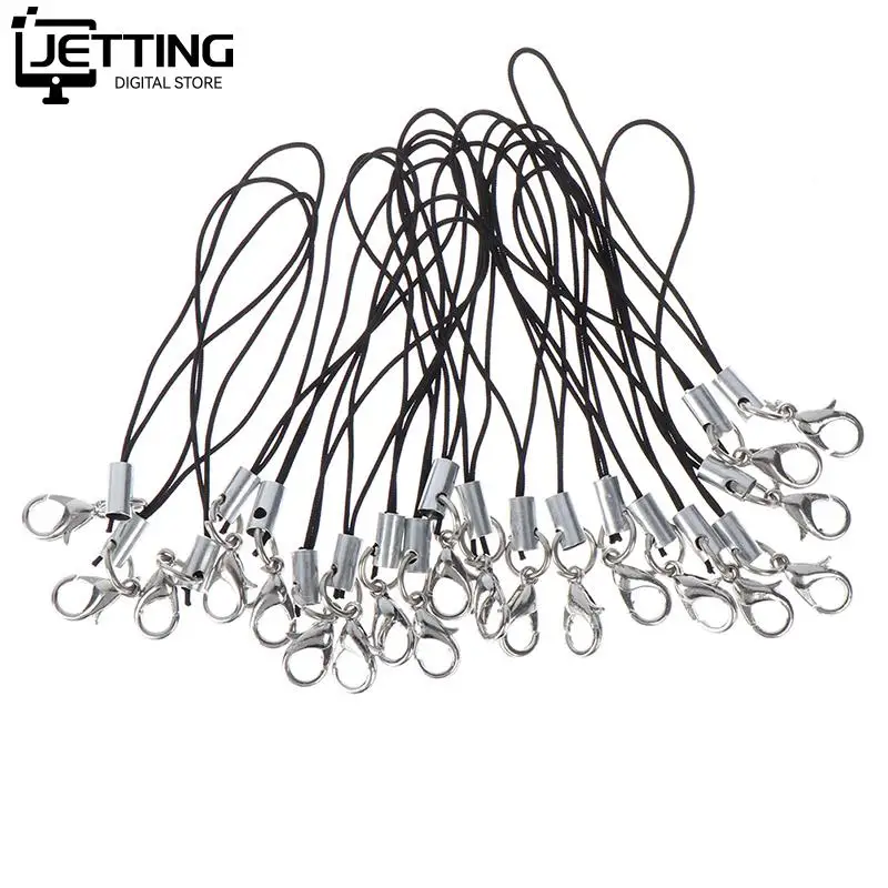 10pcs-Lanyard-Lariat-Cords-Lobster-Clasp-Rope-Keychains-Hooks-Mobile ...