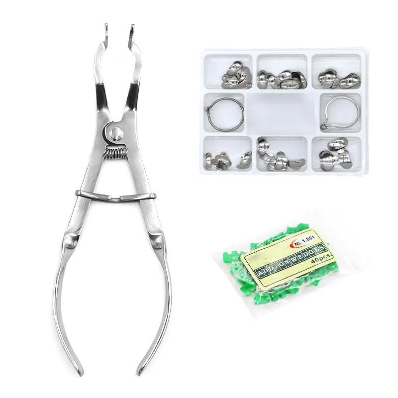 Dental Matrix Full Kit Sectional Contoured Matrices + 40 Pcs Silicone ...