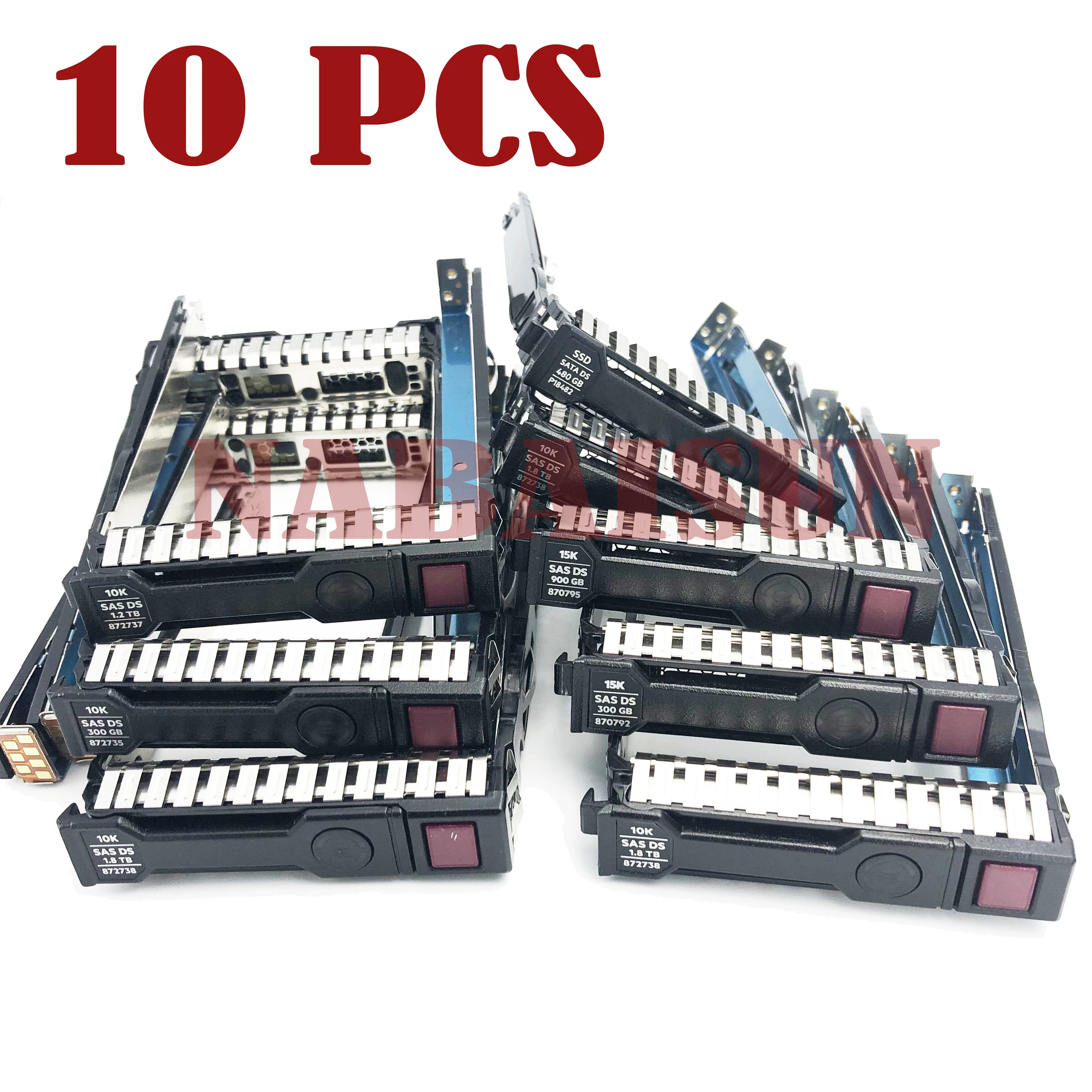 10pcs original 651687-001 2.5" Hot-Swap SAS SATA Hard Disk Drive Caddy ...