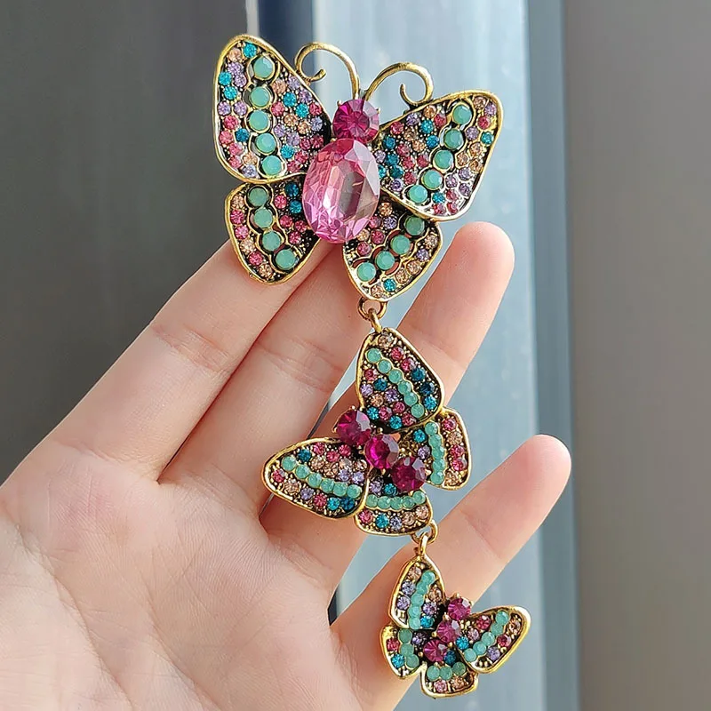 Big-Rhinestone-Butterfly-Brooches-For-Women-Suit-Vintage-Insect ...