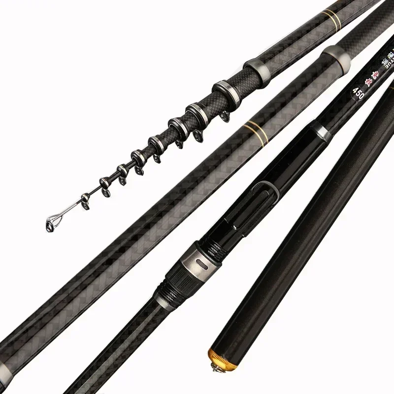 Rocky Fishing Rod Ultralight Weight Spinning Fishing Rod Carbon Fiber 3 ...