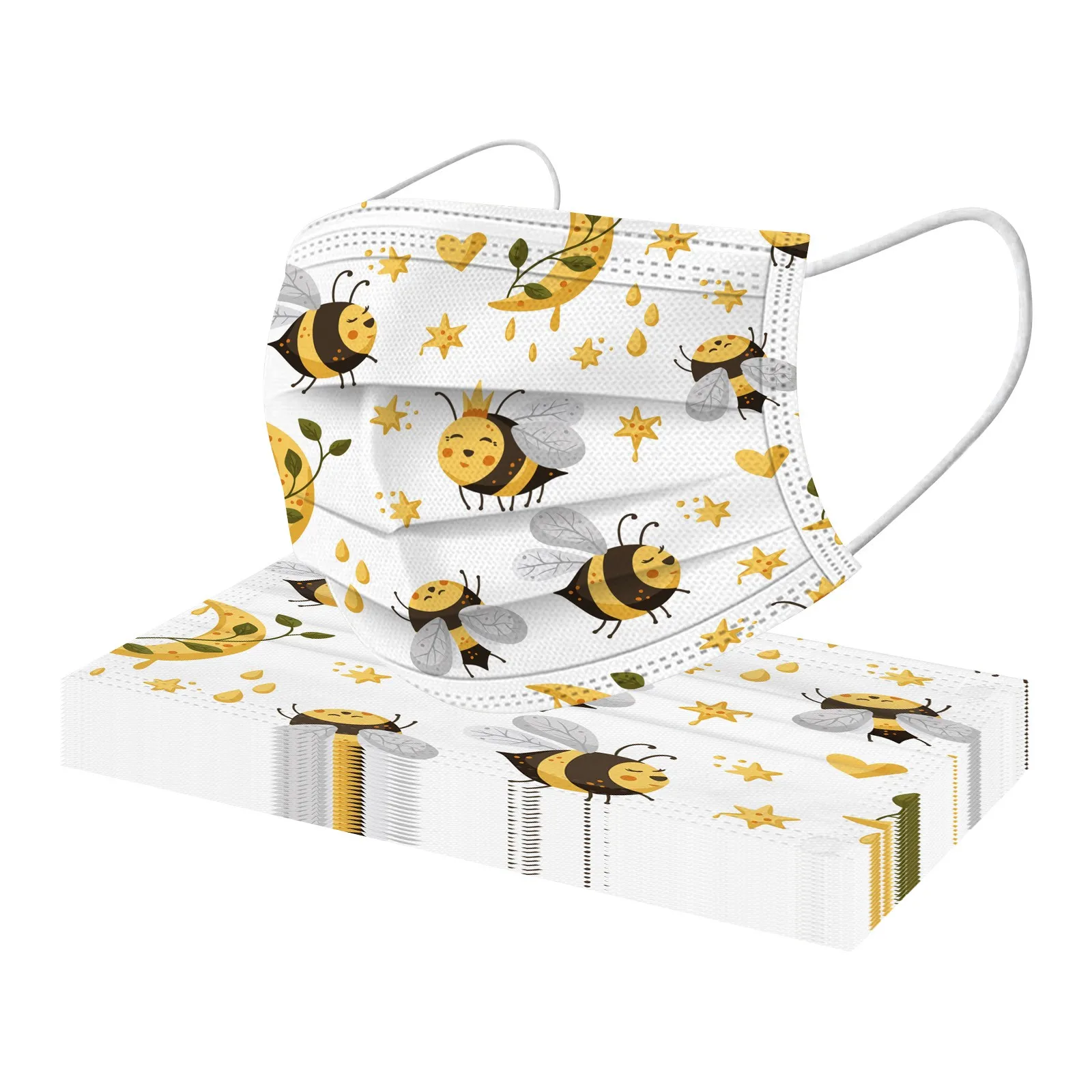 Adult Spring Bee Disposable Face Mask | Fashion Masks Australia