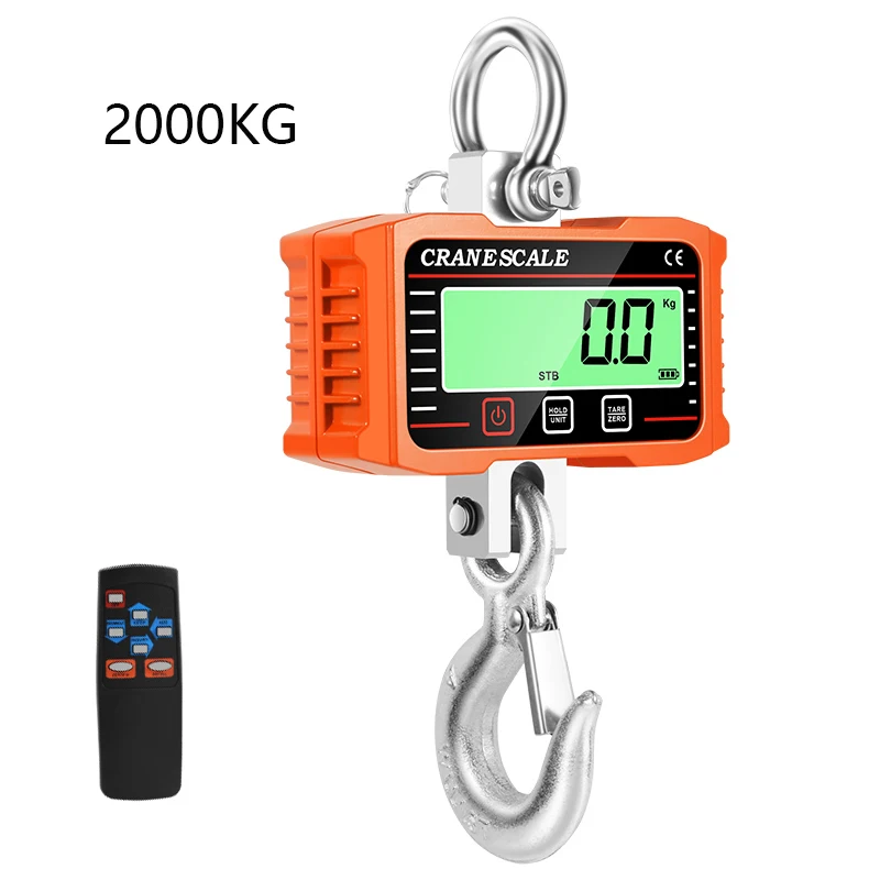 New-2000KG-2T-Digital-Hanging-Scale-Heavy-Duty-Crane-Scale-Aluminum-LCD ...
