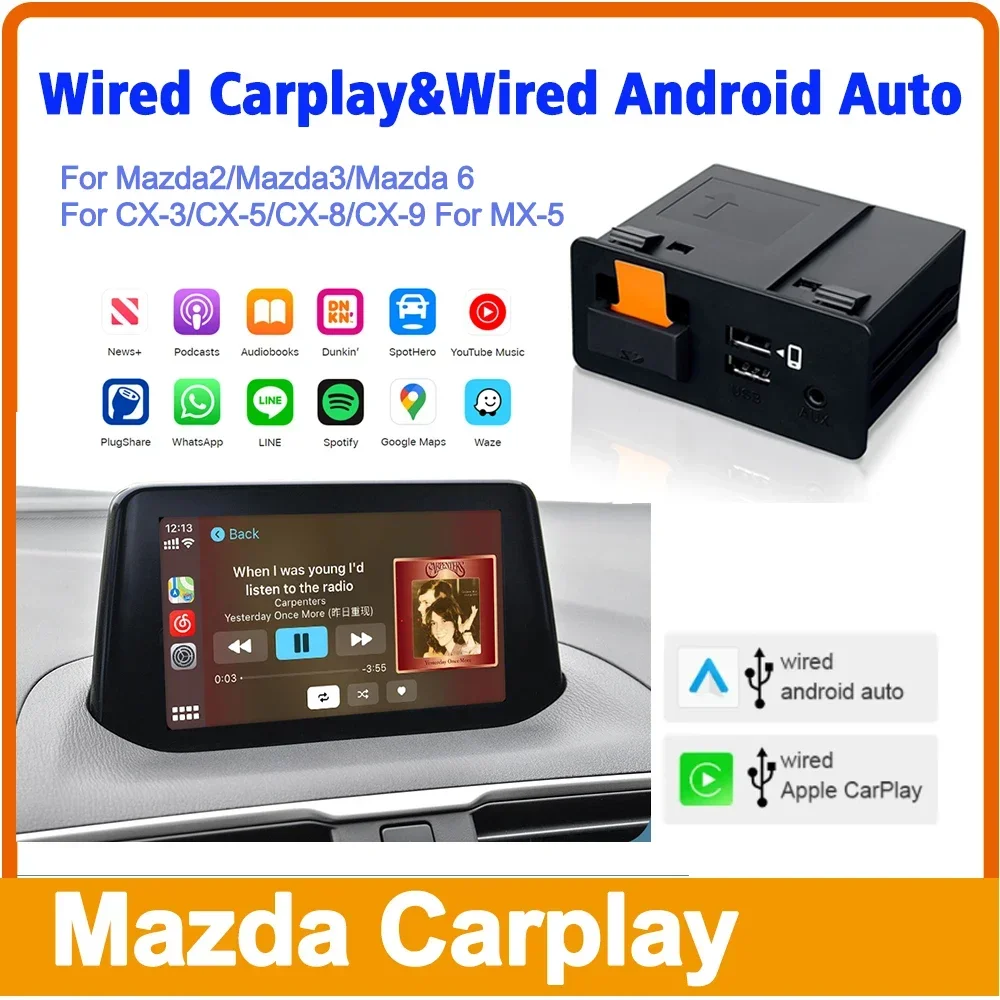 Wired-CarPlay-Android-Car-Adapter-UBS-Hub-OEM-Suitable-For-Mazda-2-3-6 ...