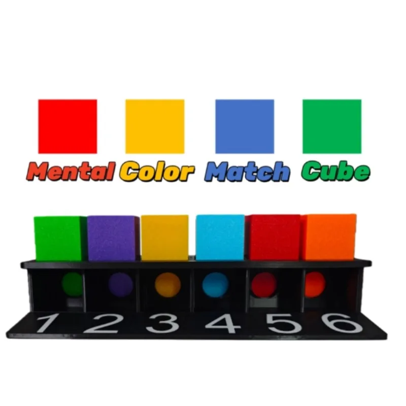 Mental Color Match Cube Stage Magic Tricks Illusions Gimmicks Mentalism ...