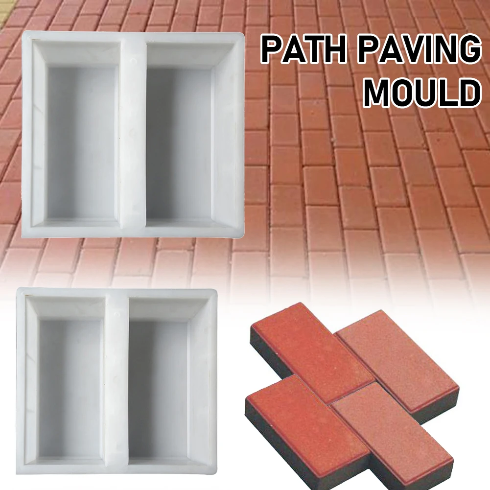 Plastic-Garden-Path-Maker-Paving-Cement-Mold-Road-Concrete-Pavement ...