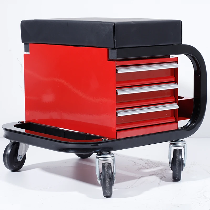 Workshop-Lockable-Tool-Trolley-Cart-Rolling-Box-Heavy-Duty-Stainless ...