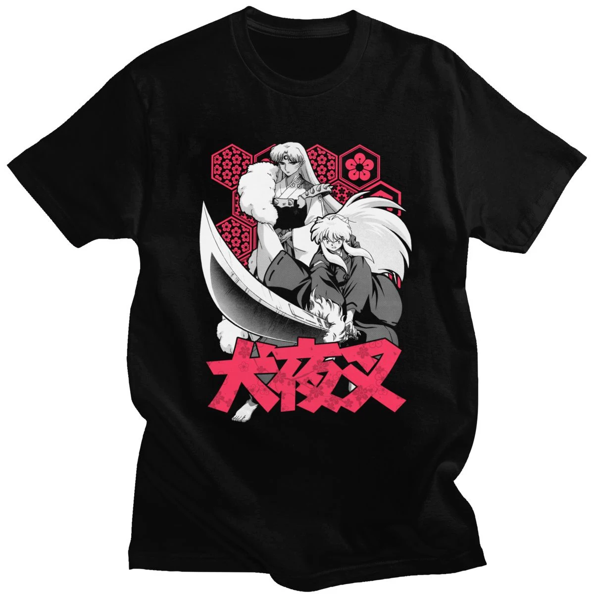 Summer-Inuyasha-T-Shirts-Anime-Manga-Print-Streetwear-Fashion-Oversized ...