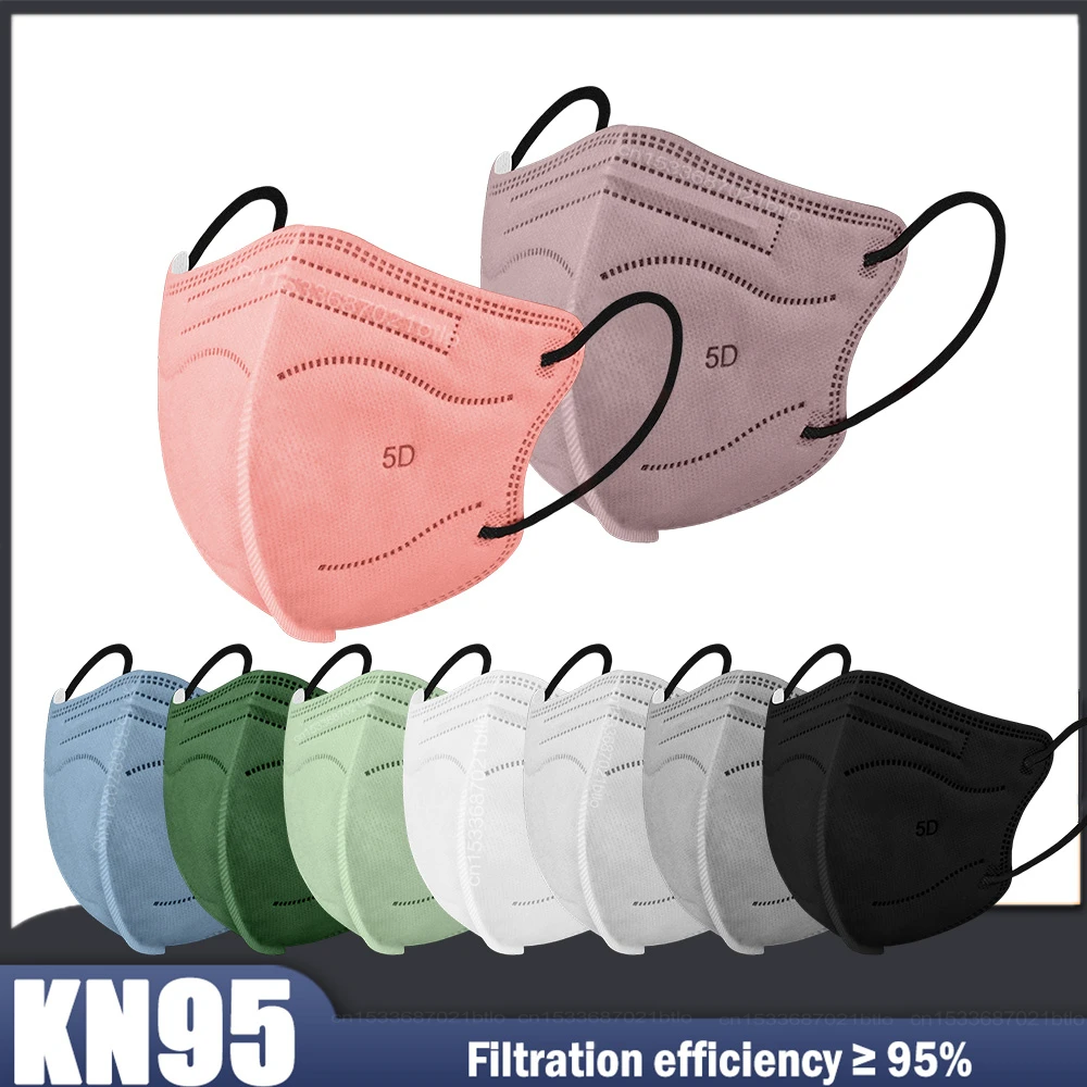 Mascarillas-protectoras-KN95-para-adulto-cubrebocas-de-5-capas-con-filtro-FFP2-Homologadas-5D-10 ...