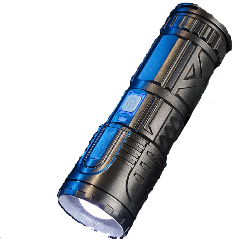 Telescopic-Zoom-Laser-Powerful-LED-Flashlight-USB-Rechargeable ...