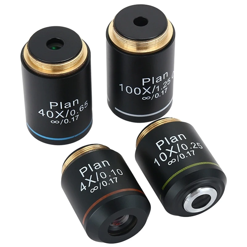 Optical-Microscope-Model-195-4X10X40X100X-Infinite-Flat-Field ...