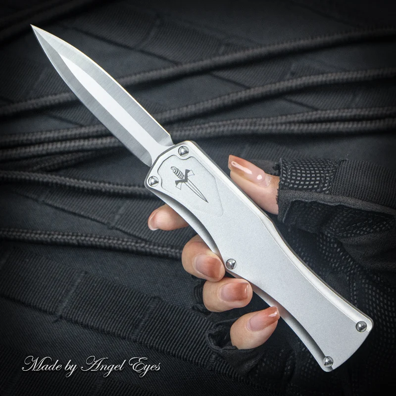 Hera-Knives-Micro-OTF-Tech-Knife-D2-Steel-EDC-Self-Defense-Military ...