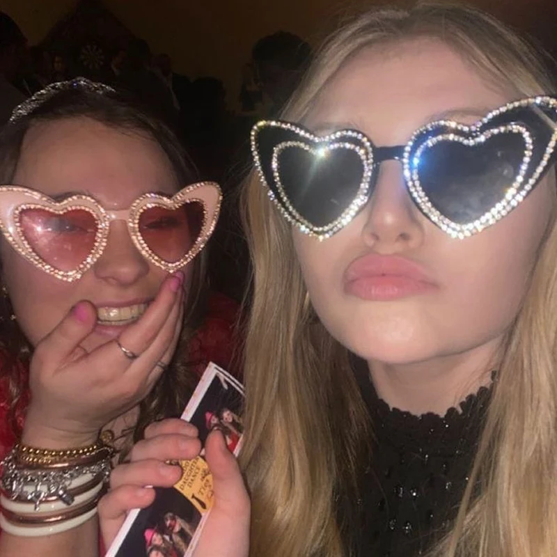 Sunglasses-Women-s-Designer-Heart-Shaped-Bling-Crystal-Diamond-Luxury ...