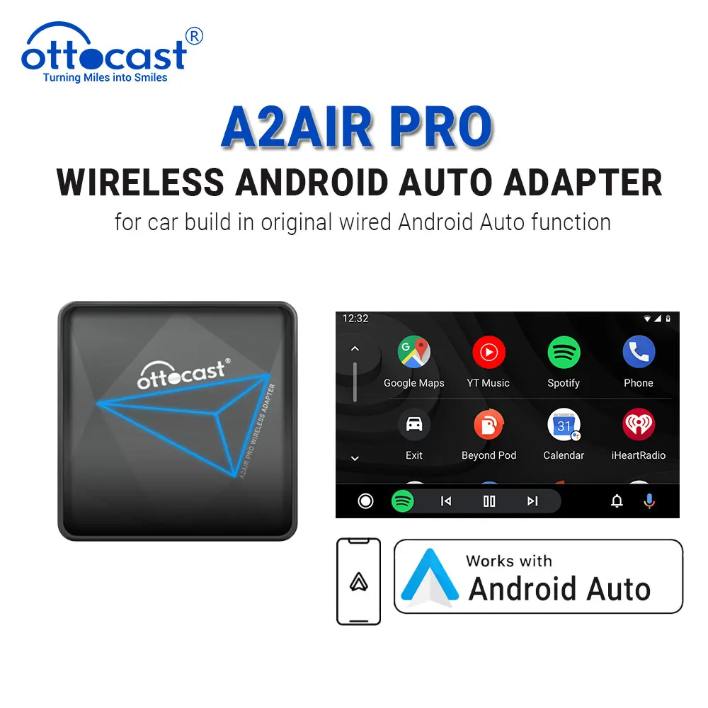 Ottocast-A2Air-PRO-Android-Auto-Wireless-Adapter-Wired-To-Wireless-Android-Car-Accessories-AA ...