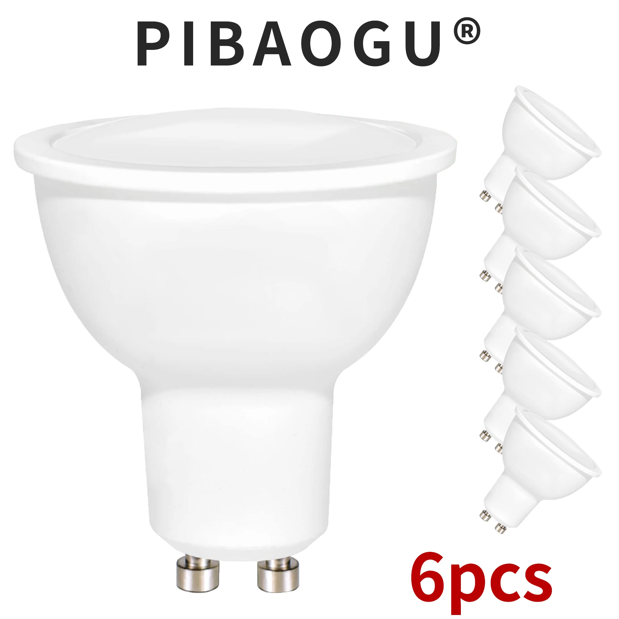 6PCS LED Spot Light GU10 E27 LED Bulb 12W E14 LED Lamp 220V Spotlight ...