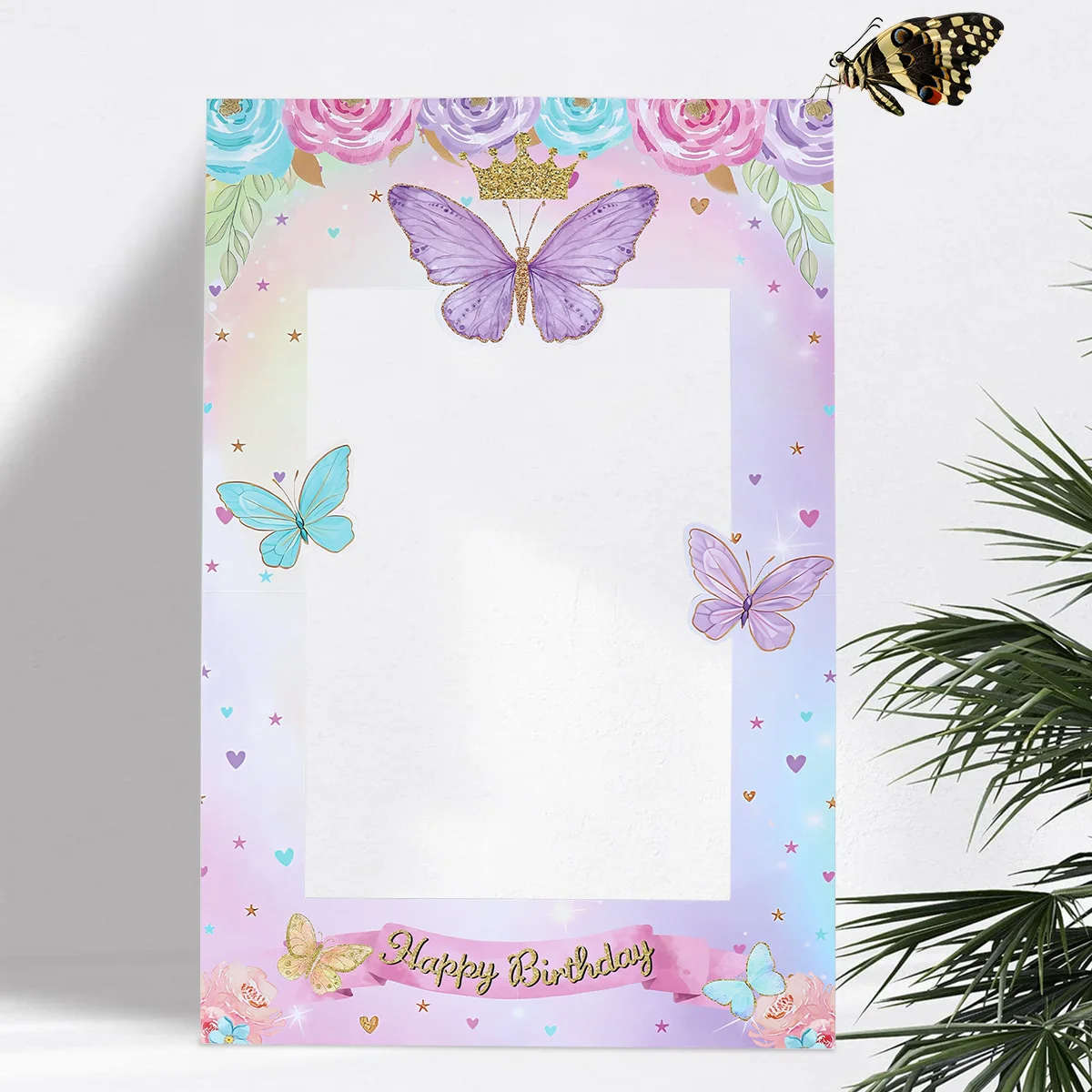 Pink Butterfly Frame