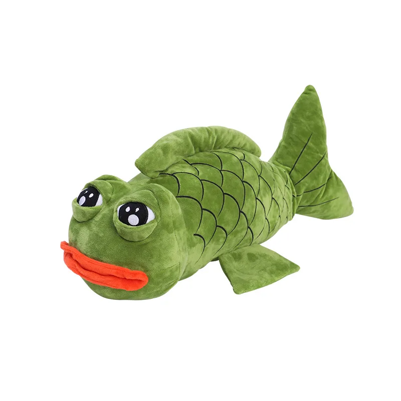 55cm-Sad-Frog-Fish-Plush-Toy-Soft-Stuffed-Pillow-Magic-Expression-Pepe ...